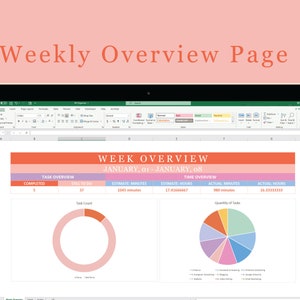 Virtual Assistant Organiser | Weekly Excel Spreadsheet | Track Hours - Etsy