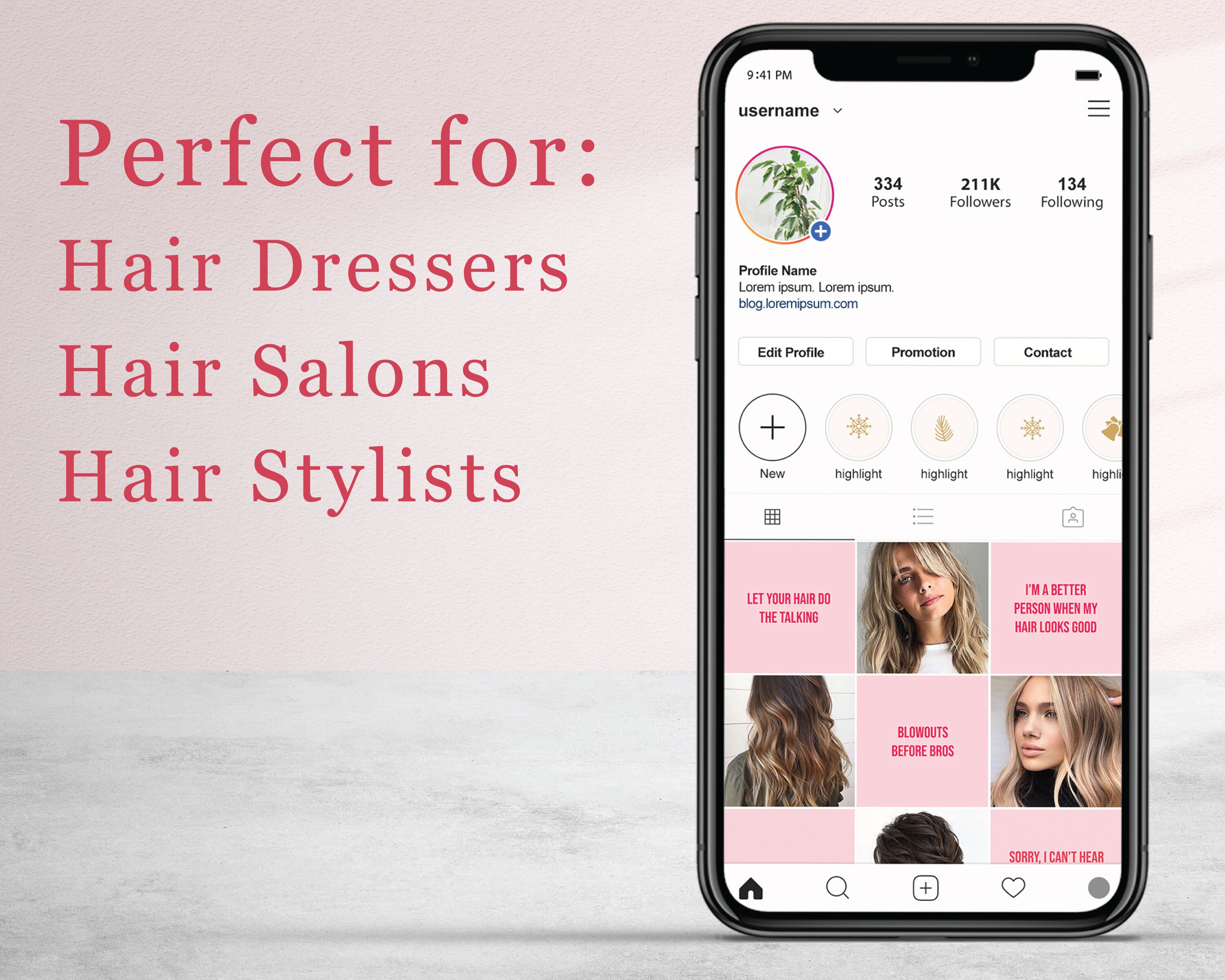 31 Hairdresser Quotes | Premade Instagram Posts | Pink - Etsy