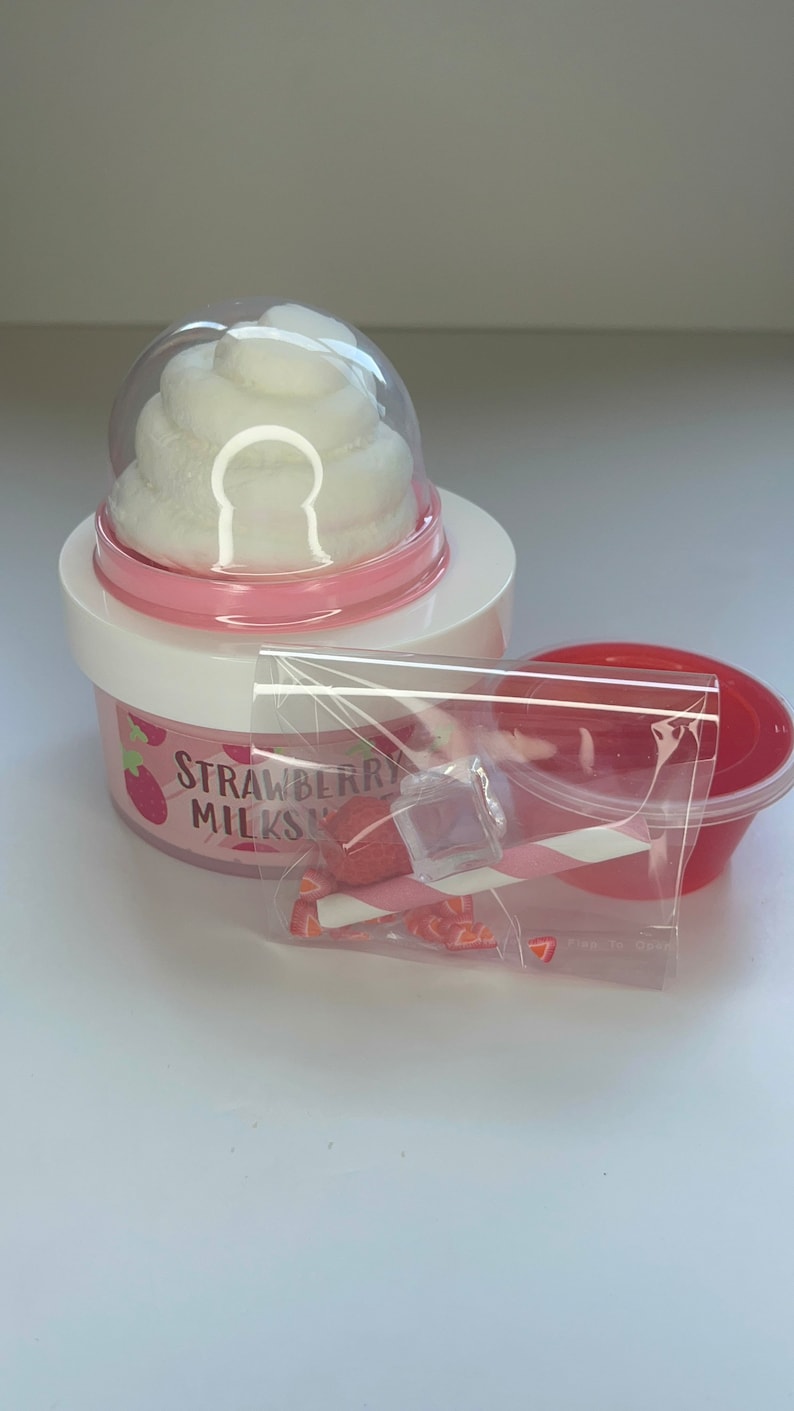 Strawberry Milkshake DIY Clay Slime 8oz - Etsy