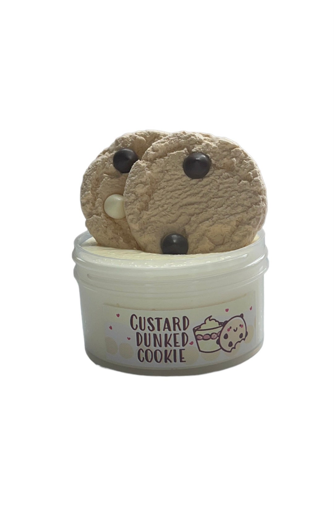 Custard Dunked Cookie 8oz Diy Clay Slime - Etsy