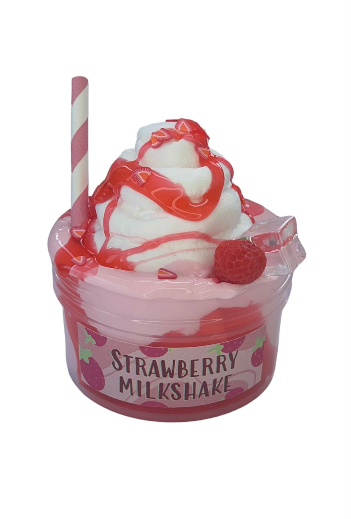 Strawberry Milkshake DIY Clay Slime 8oz - Etsy