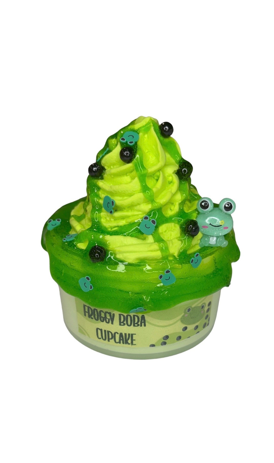 Froggy Boba Cupcake DIY Clay Slime 8oz - Etsy Australia