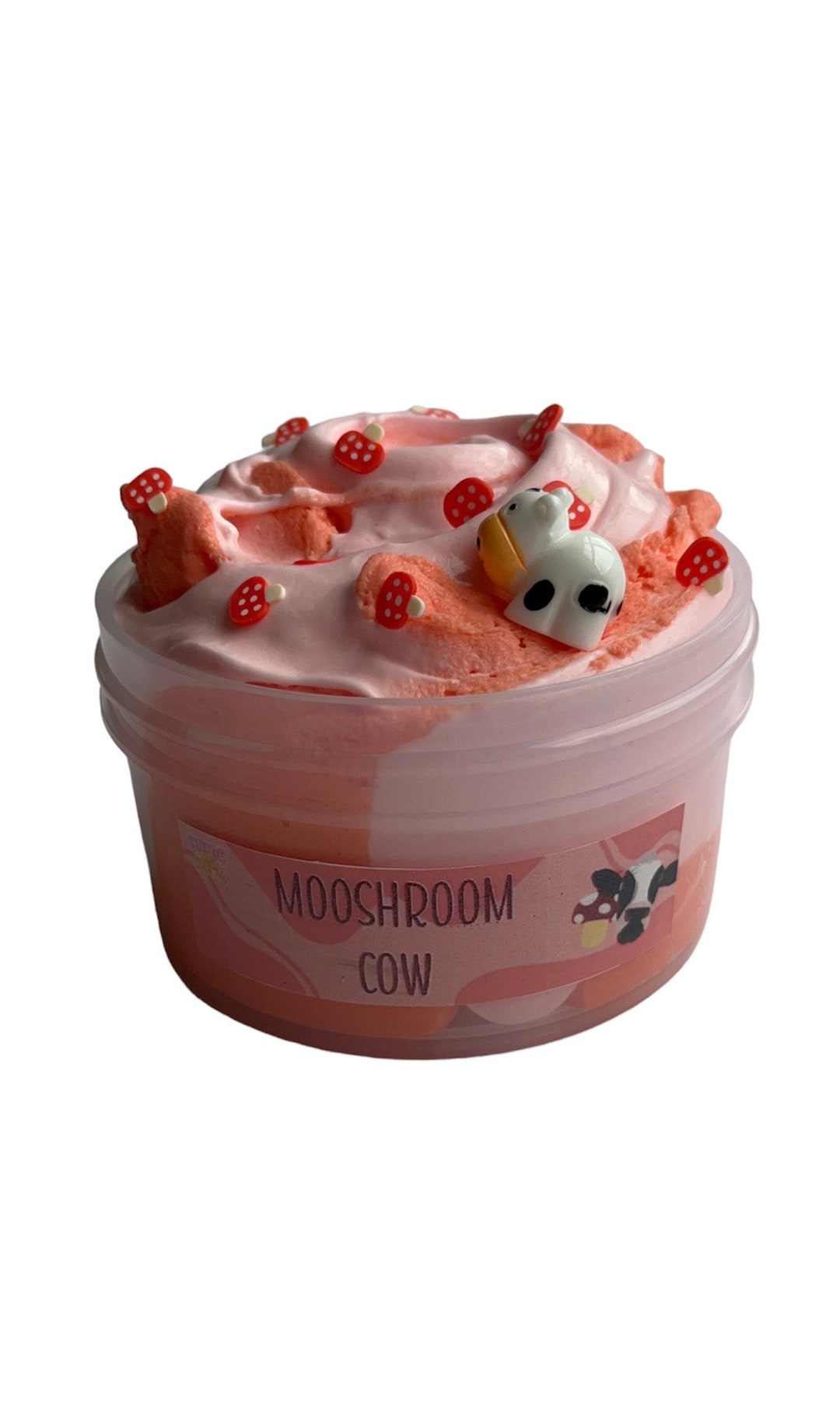 Mooshroom Cow 8oz Cloud Cream Slime - Etsy