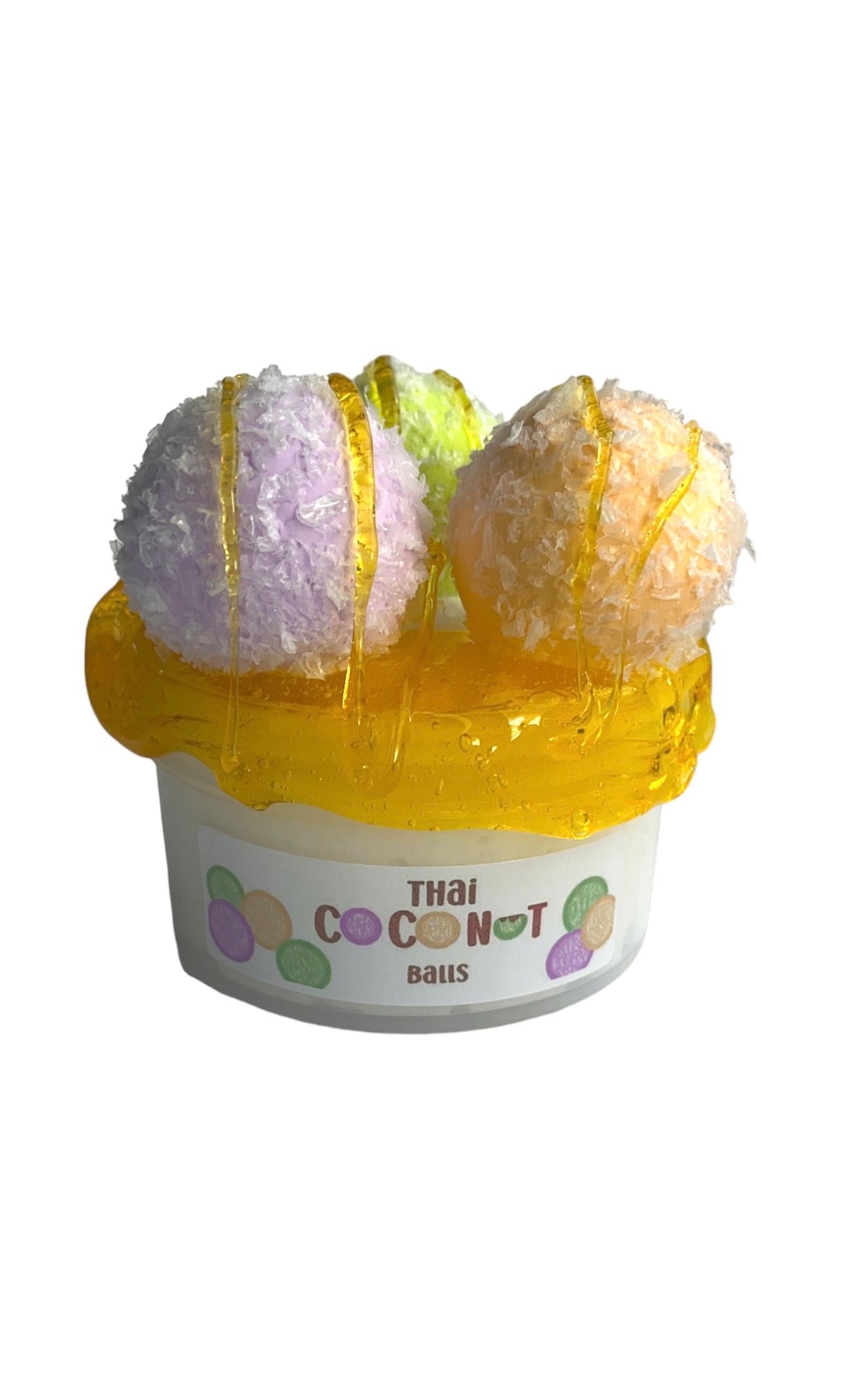 Thai Coconut Balls DIY Clay Slime - Etsy