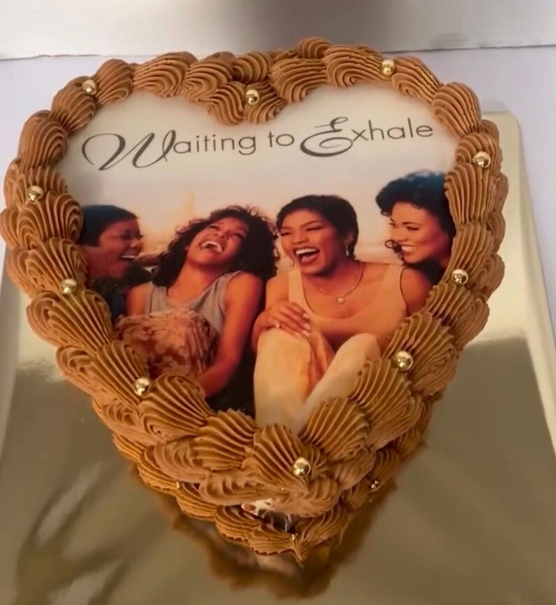 Digital Waiting to Exhale Cake Topper & Strips | Wrap Around Cake ...