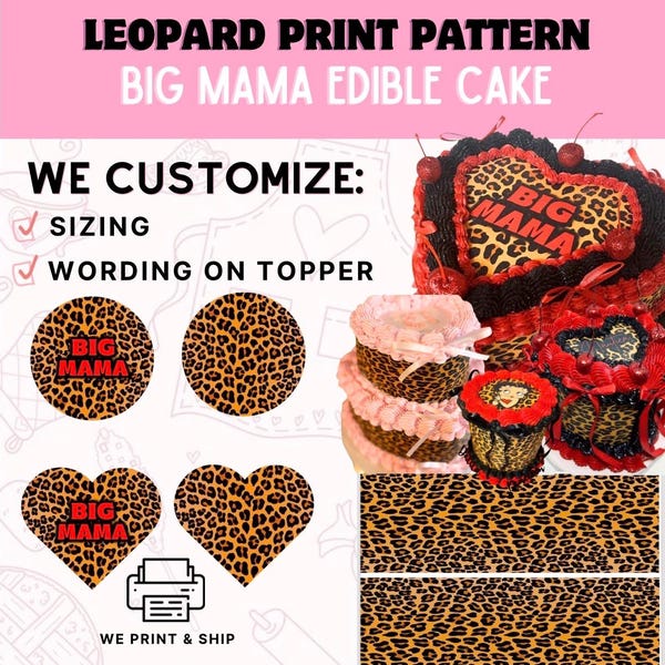 Cheetah Cake - Etsy