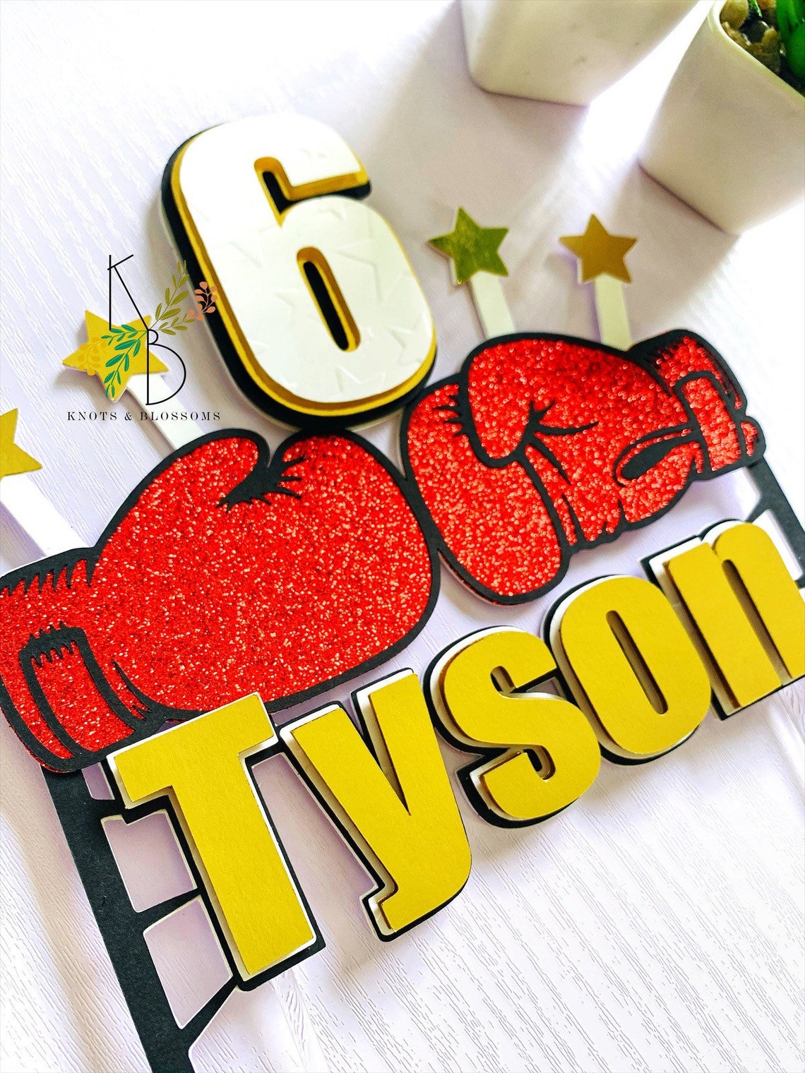 Personalized Boxing Gloves Cake Topper Boxing Cake Topper - Etsy