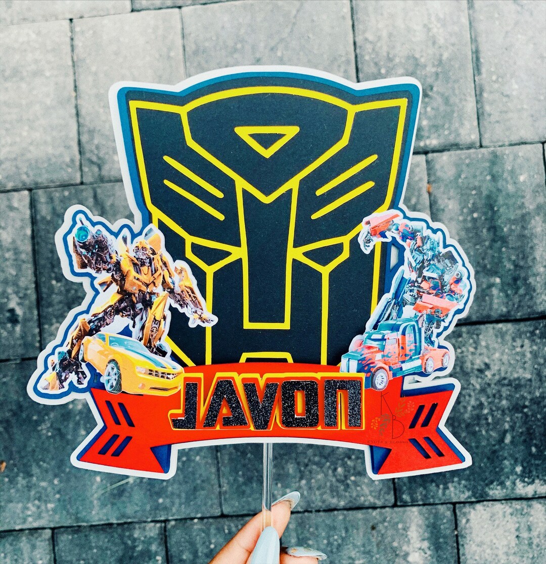 Transformer Cake Topper Optimus Prime Cake Topper Bubblebee Cake Topper ...