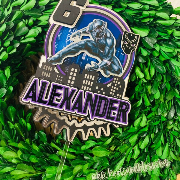 Panther Cake Topper - Etsy