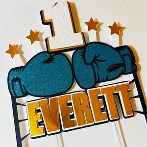 Personalized Boxing Gloves Cake Topper Boxing Cake Topper Boxing ...