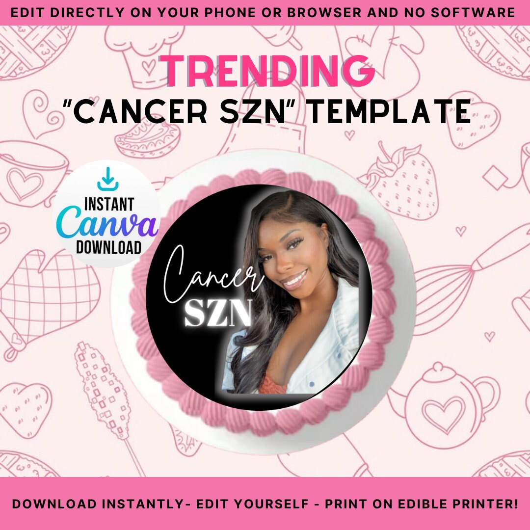 Edible Photo Cake Heart and Round Shaped Photo Cake | Cancer SZN ...
