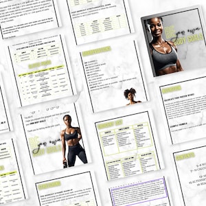 4 Week Full Body Program for Women | Exercise | Fitness Program Template | Health Coaching ...