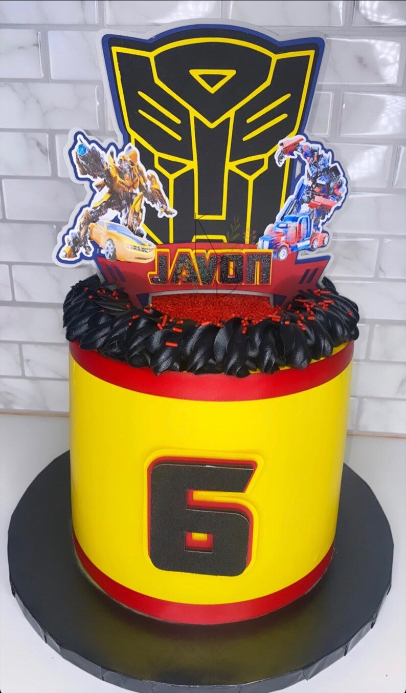 Transformer Cake Topper Optimus Prime Cake Topper | Etsy