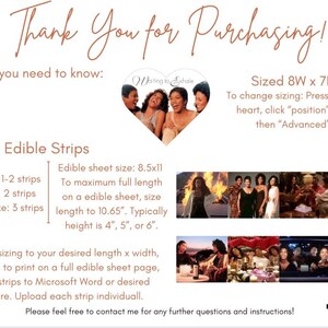 Digital Waiting to Exhale Cake Topper & Strips | Wrap Around Cake ...