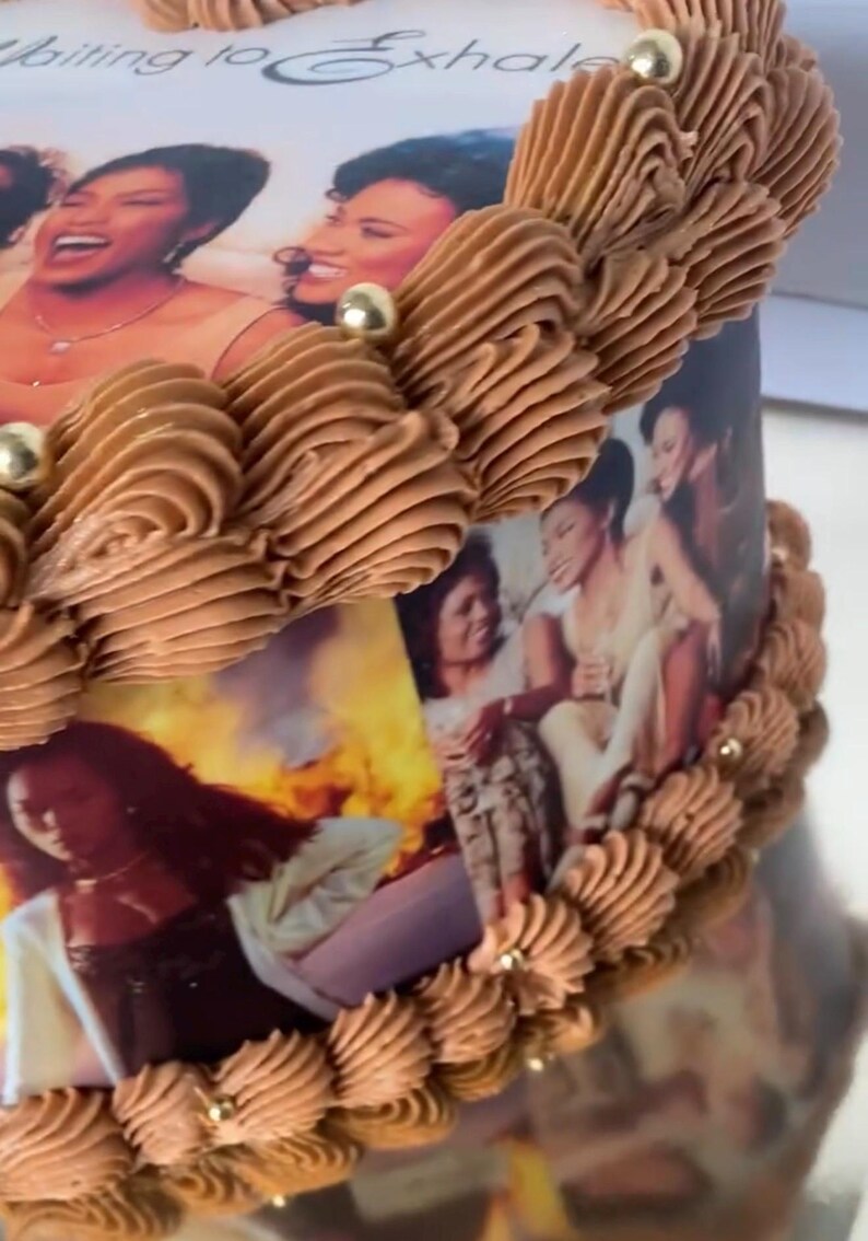 Digital Waiting to Exhale Cake Topper & Strips | Wrap Around Cake ...