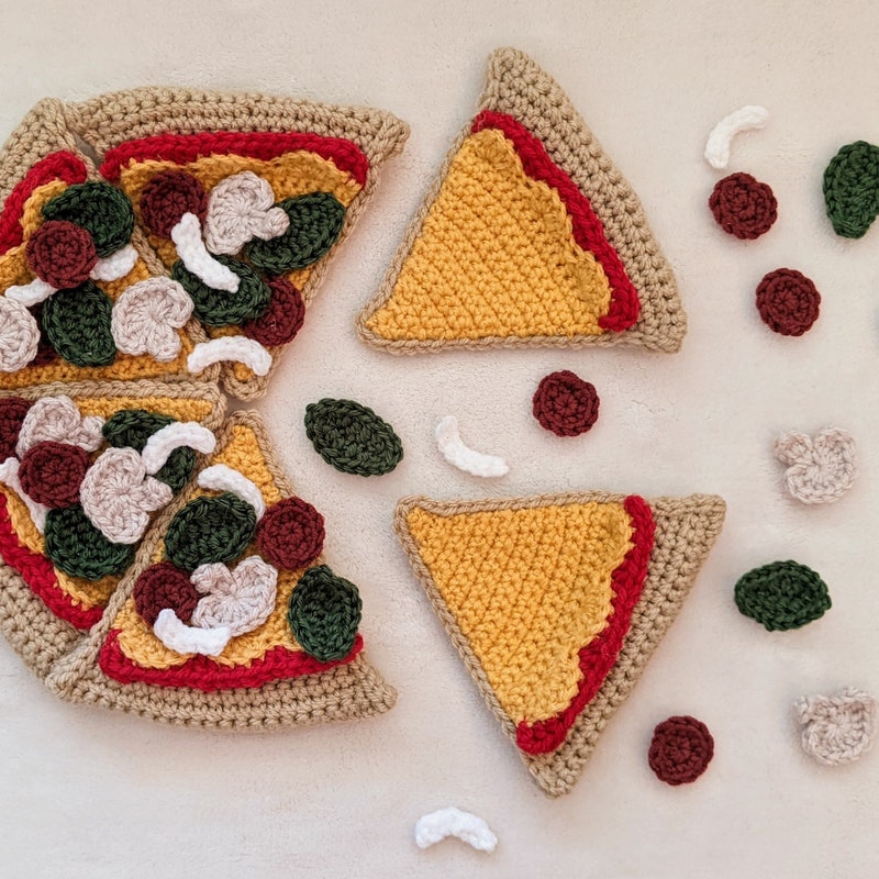 Pizza Knitting Pattern - Etsy