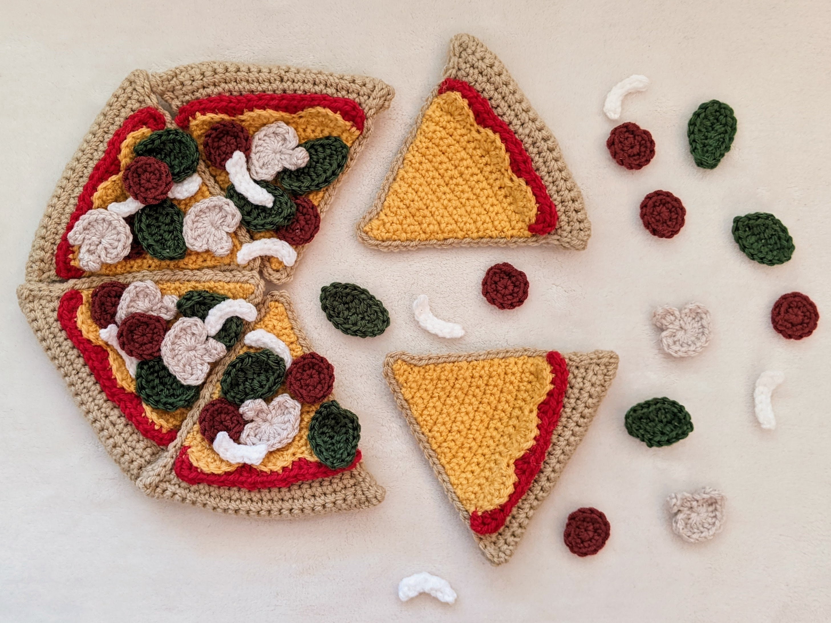 PDF ONLY | Pizza Plushie Crochet Pattern, DIY Play Food Gift - Etsy ...
