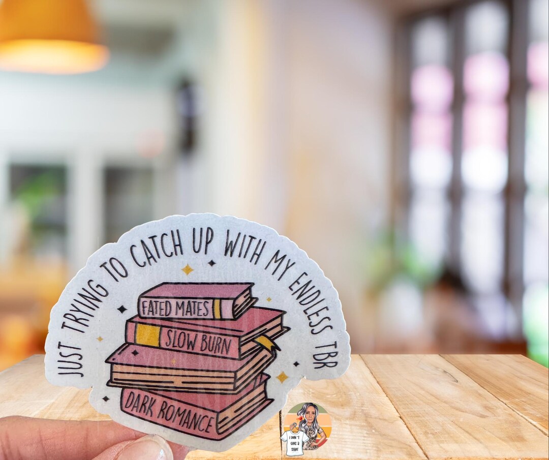 Trying to Catch up on TBR Sticker Decal - Etsy