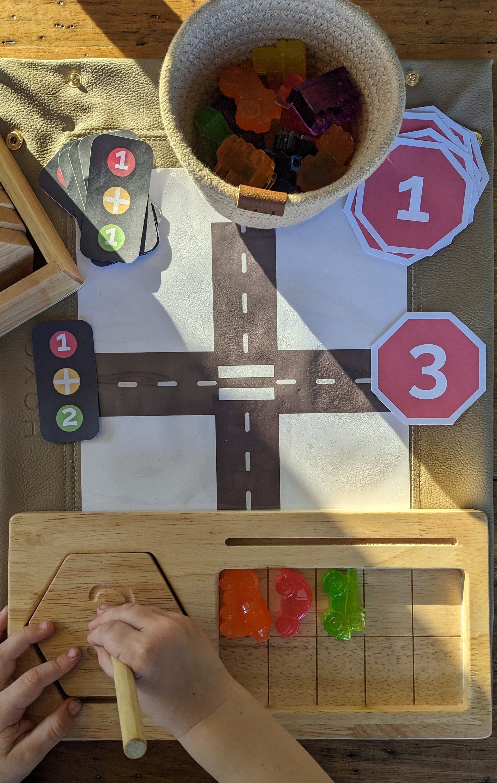Road Math | Homeschool Printable | Preschool Flashcards | Montessori ...
