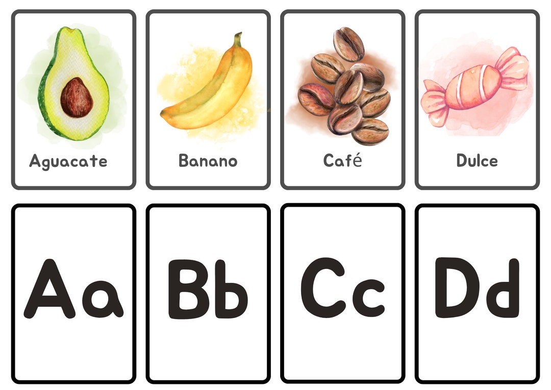 Honduras Inspired Spanish Nature Alphabet Flash Cards | Bilingual ...