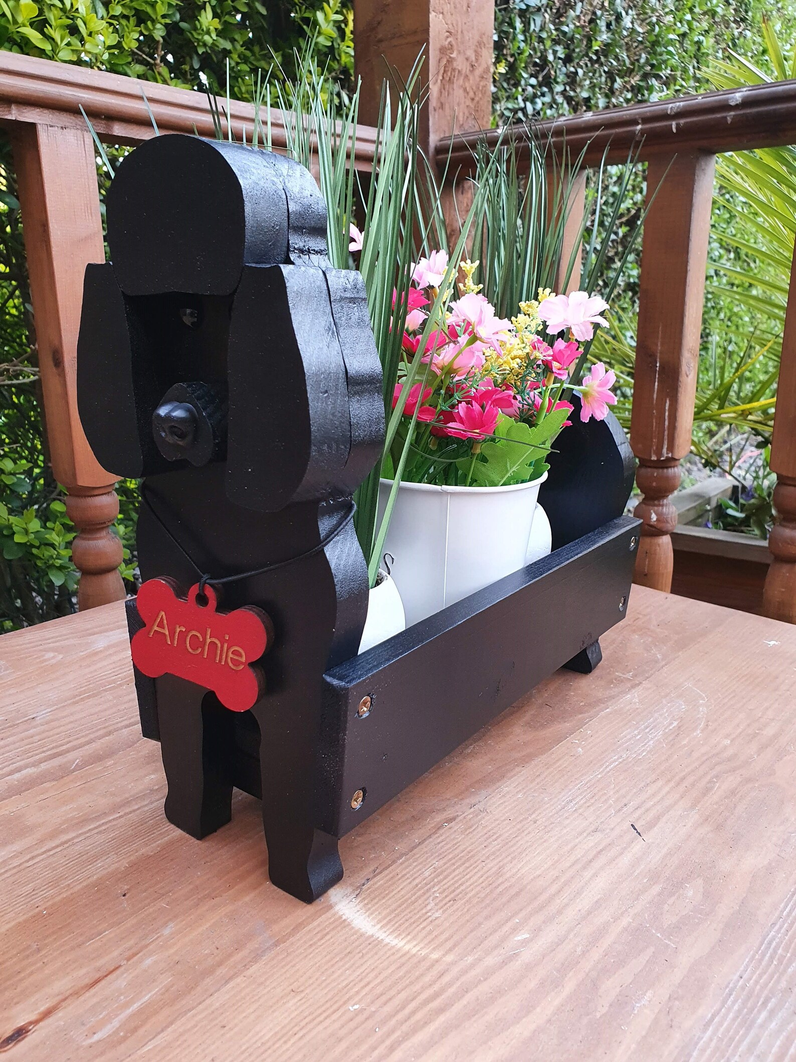 Black Poodle Pet Planter Dog Planter Birthday Gift - Etsy UK