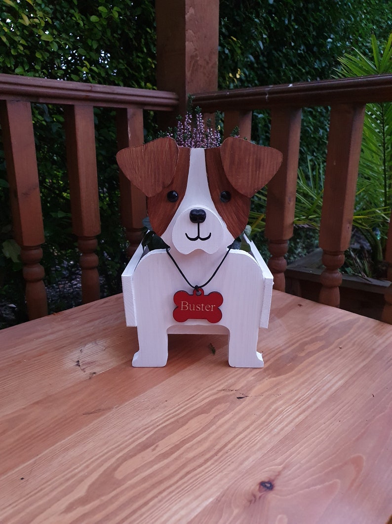 Jack Russell Pet Planter Dog Planter Garden Planter - Etsy