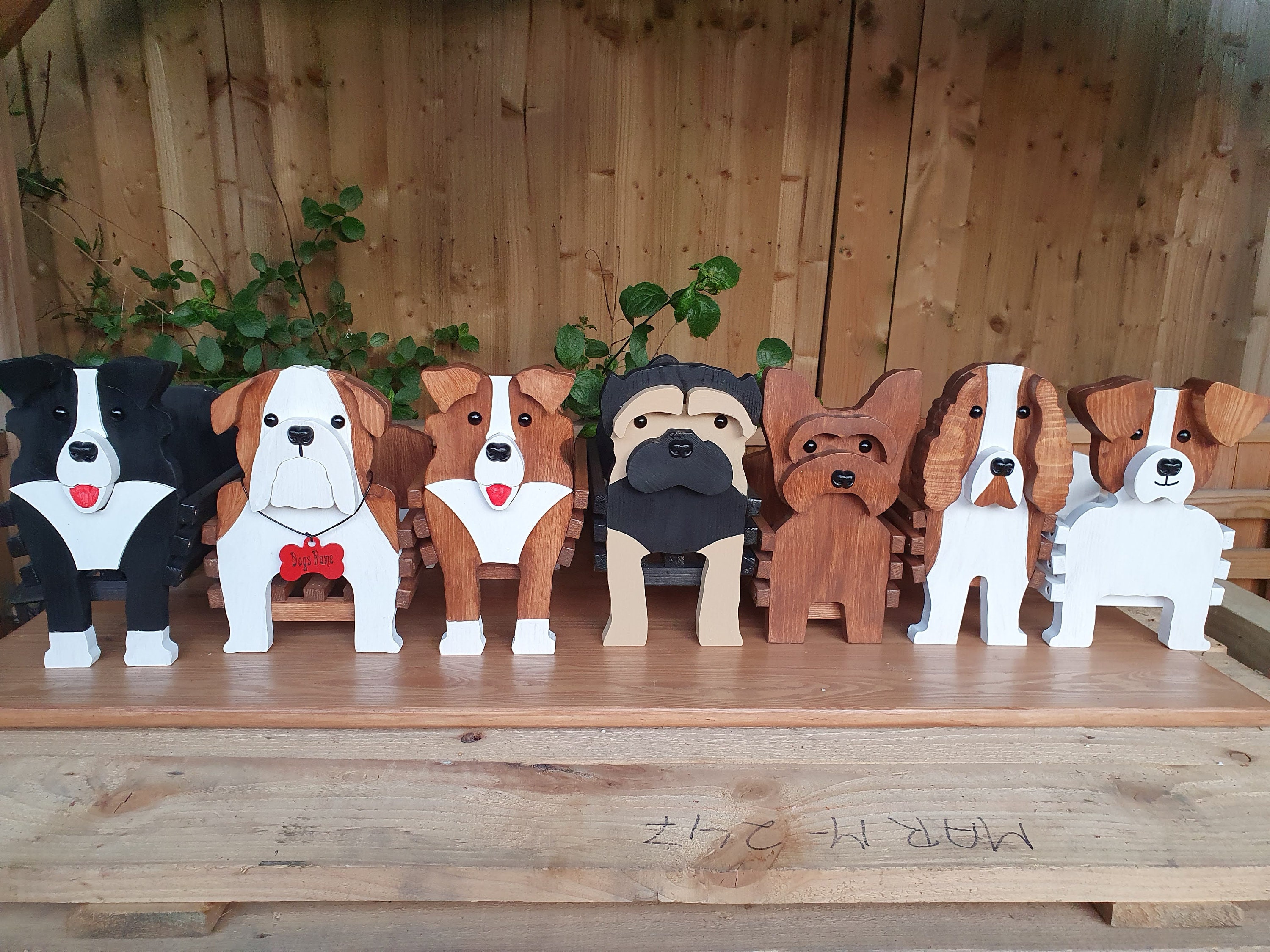 Brown Border Collie Pet Planter - Dog Planter - Birthday Gift - Etsy UK
