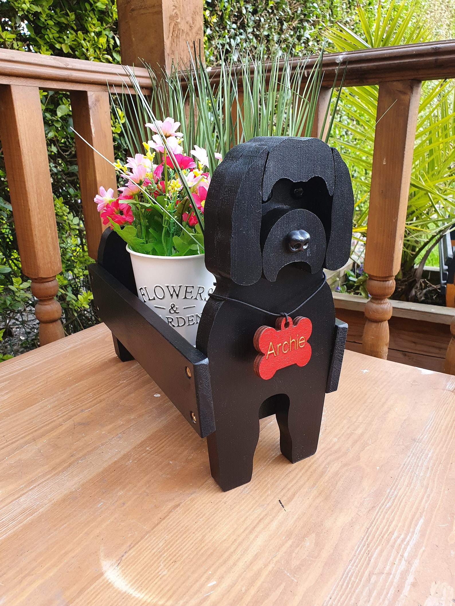 Black Cockerpoo Pet Planter Dog Planter Birthday Gift - Etsy