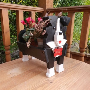 Border Collie Pet Planter, Toy Holder, Birthday Gift - Etsy