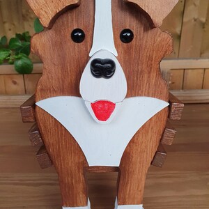 Brown Border Collie Pet Planter - Dog Planter - Birthday Gift - Etsy UK
