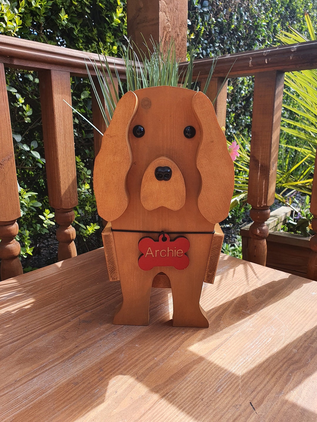 Golden Springer Pet Planter, Dog Planter, Birthday Gift - Etsy