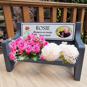 Memorial Dedication Bench Planter Personalised Engraved - Etsy