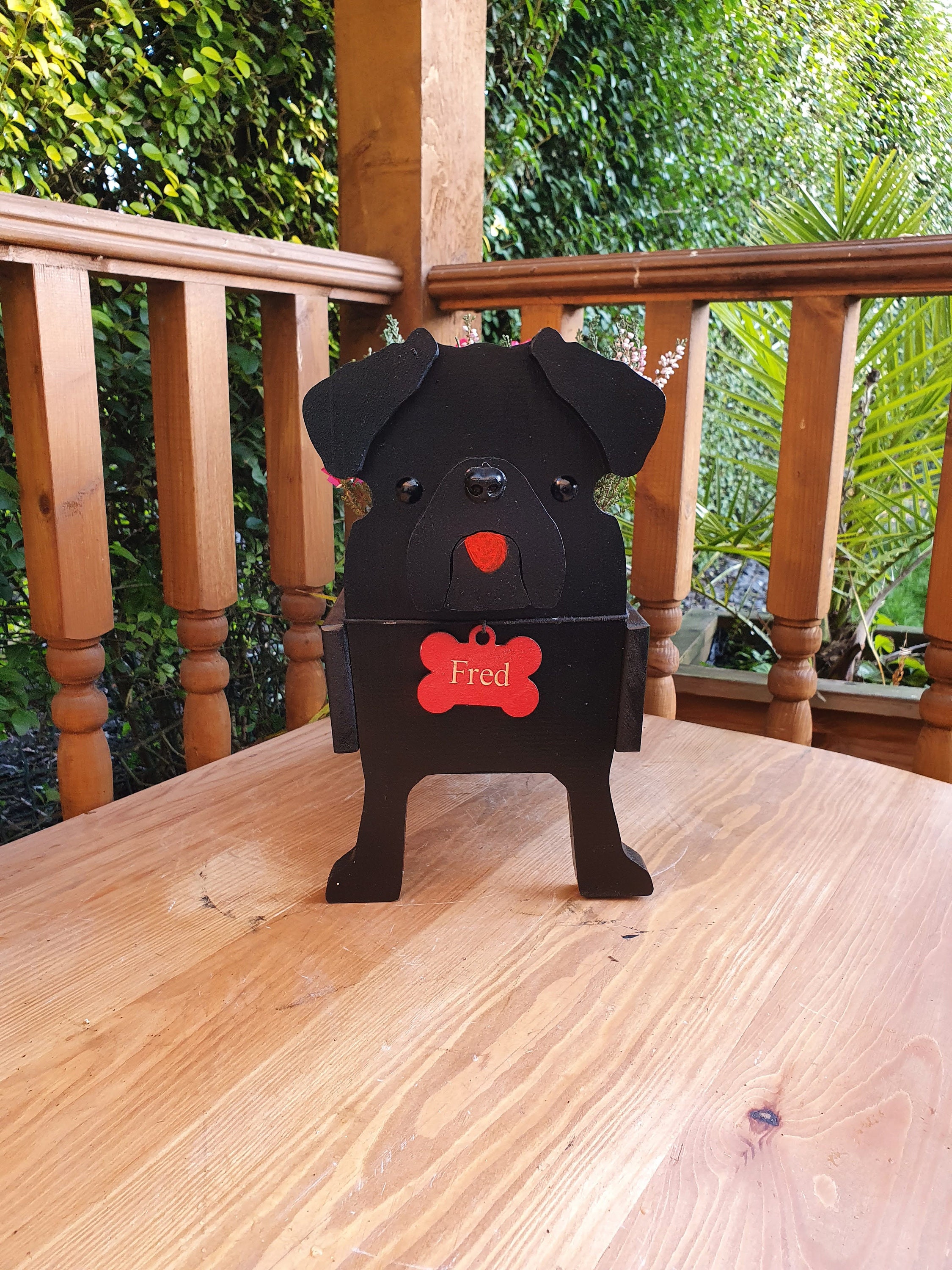 Black Pug Pet Planter Birthday Gift - Etsy