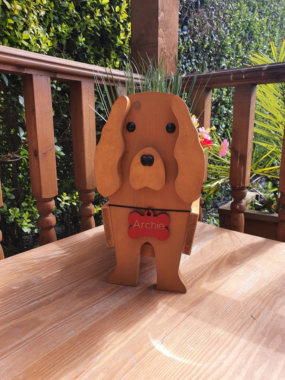 Golden Springer Pet Planter, Dog Planter, Birthday Gift - Etsy