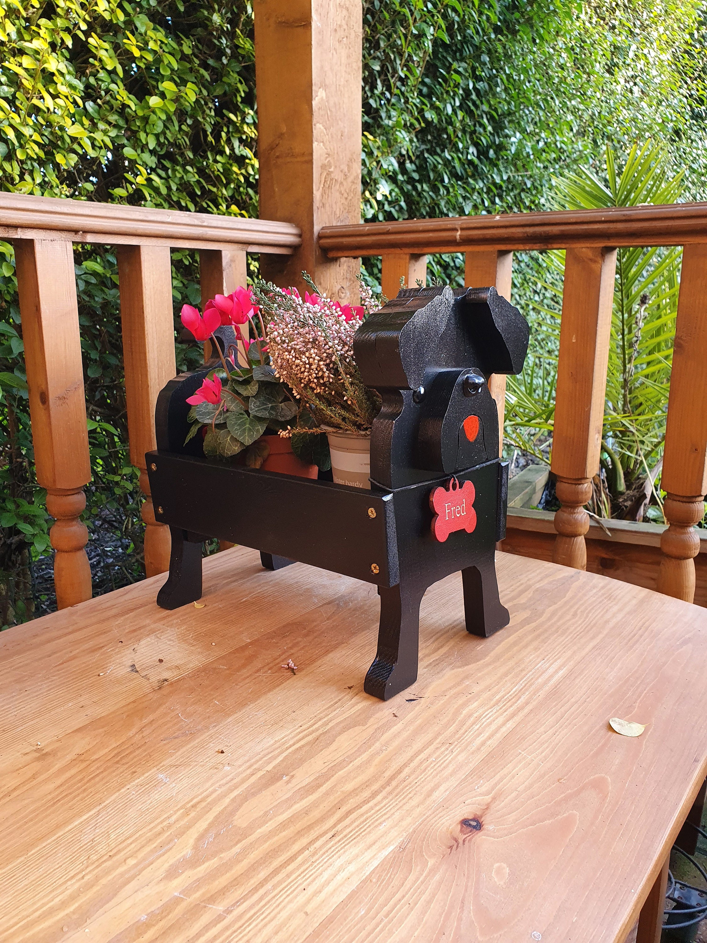 Black Pug Pet Planter Birthday Gift | Etsy