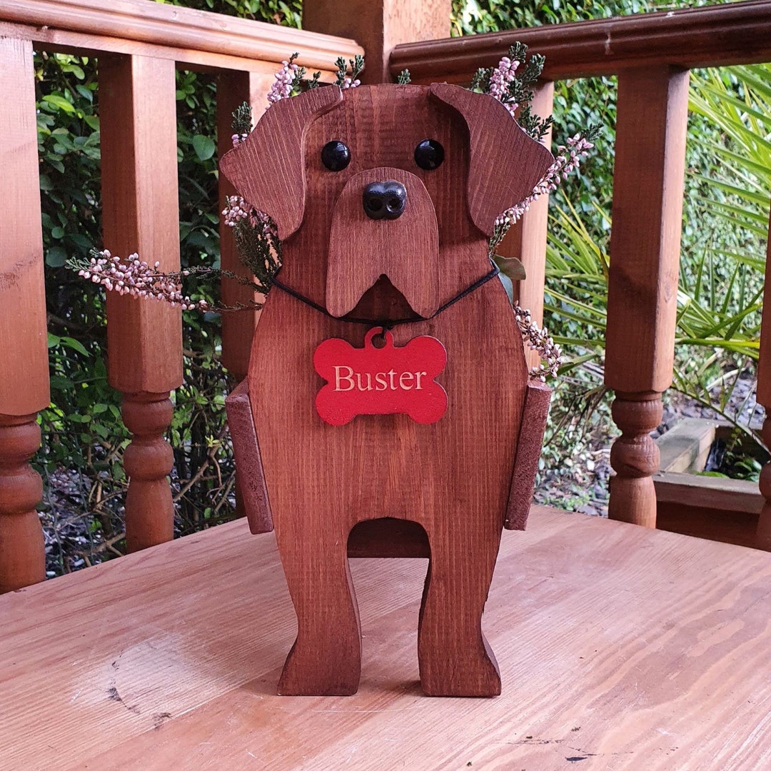 Chocolate Labrador Pet Planter, Dog Planter, Birthday Gift - Etsy
