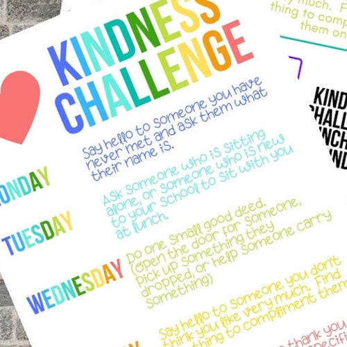 Kindness Challenge - Etsy