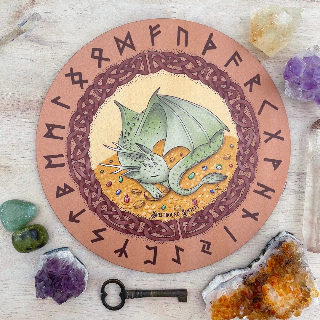 Dragon Runes Board // Woodland // Witch // Divination Board - Etsy