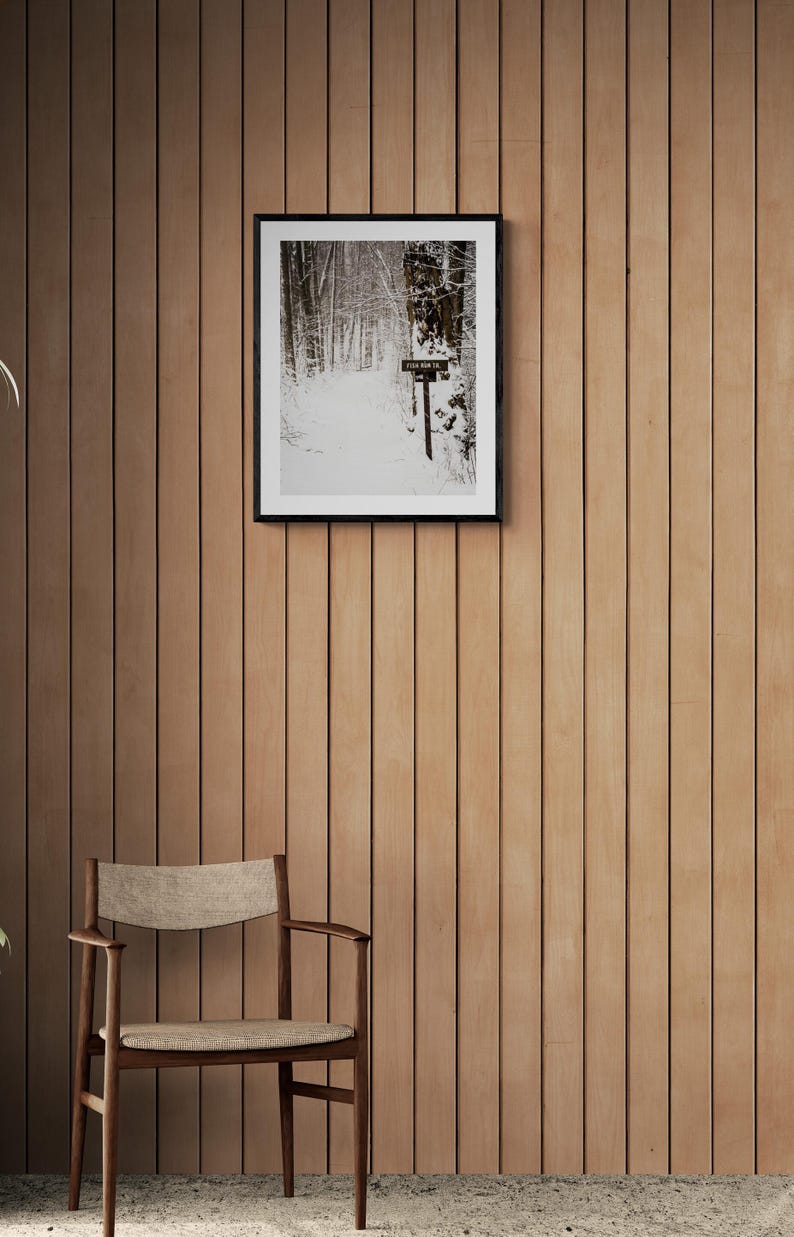 Winter Hiking Trail Photo Print, Snowy Forest Scene - Etsy