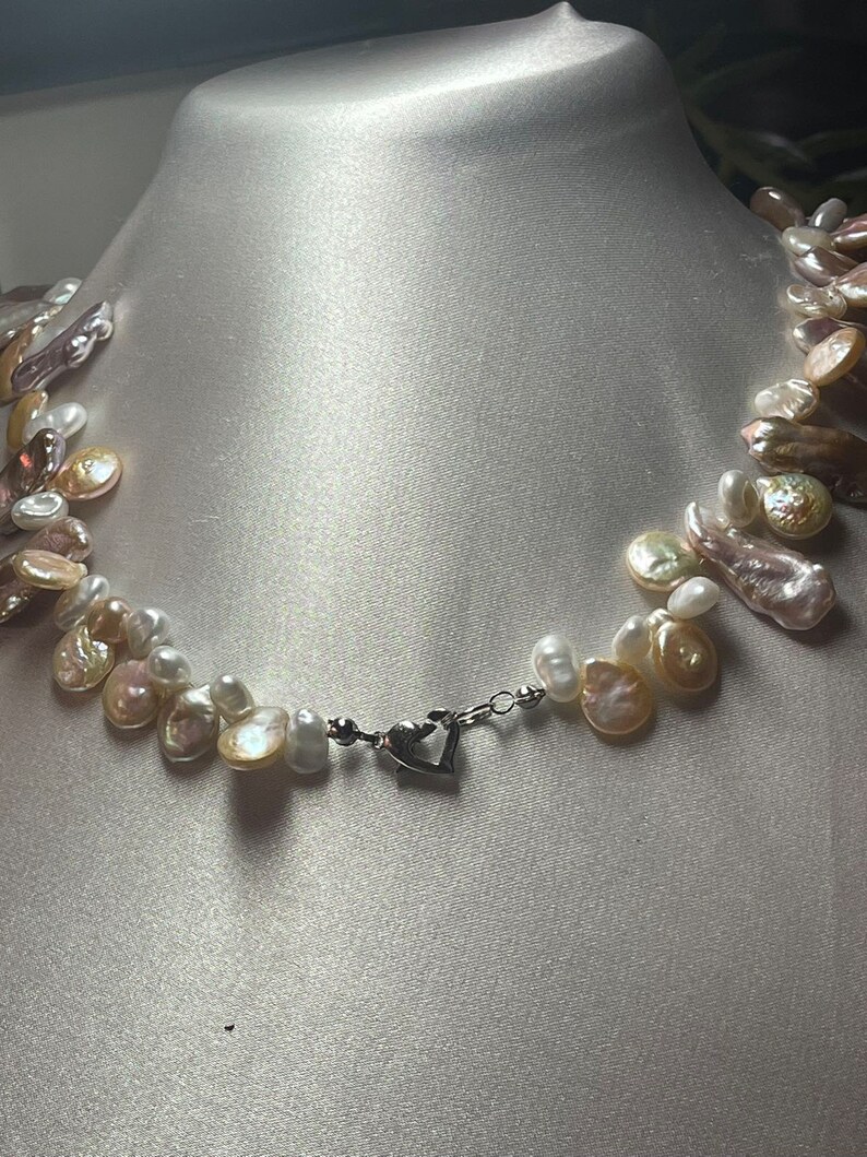 Natural Color Keshi Pearl Necklace - Etsy