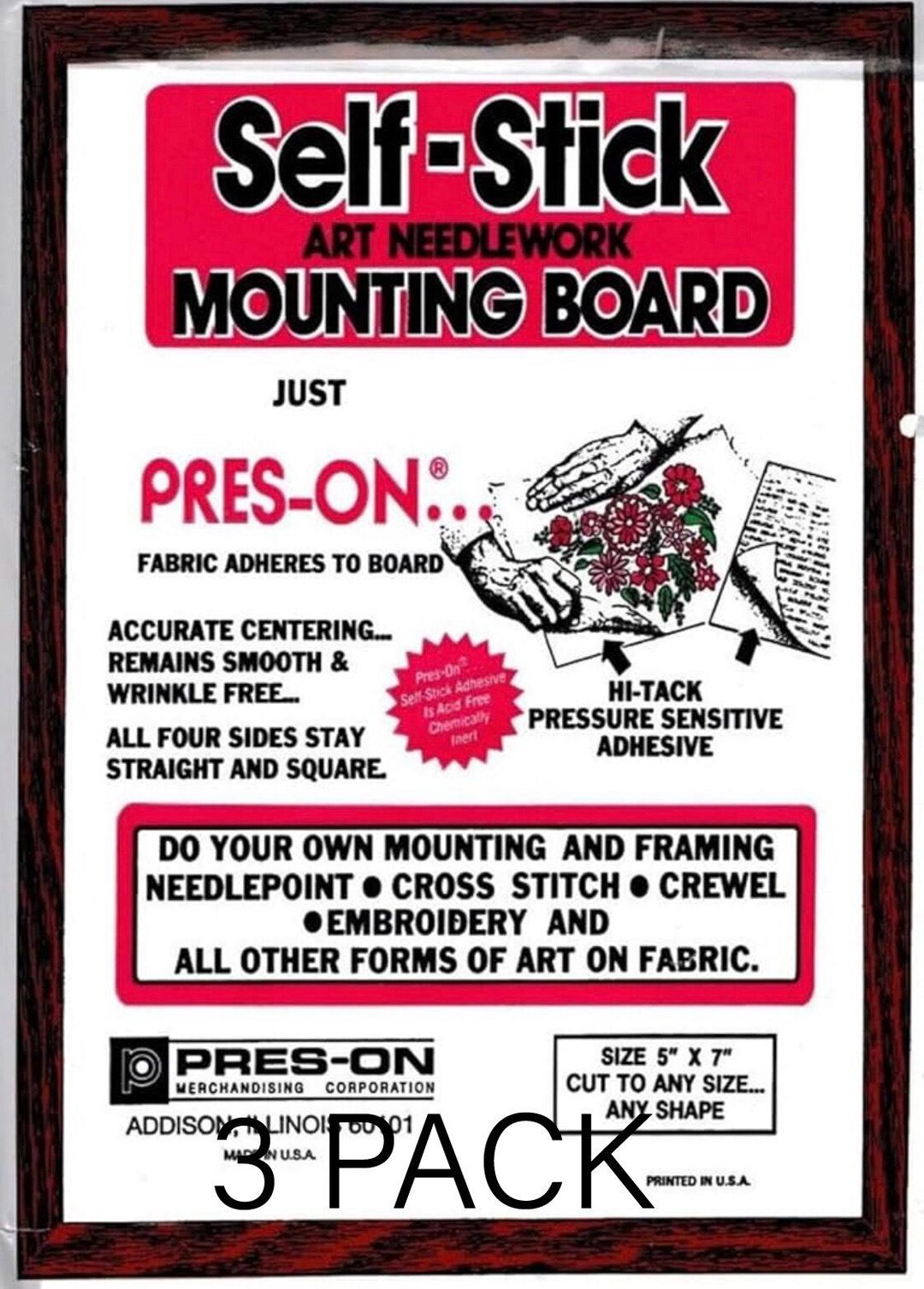 3 Pack 5 X 7 Inch Pres on Mounting Boards - Etsy