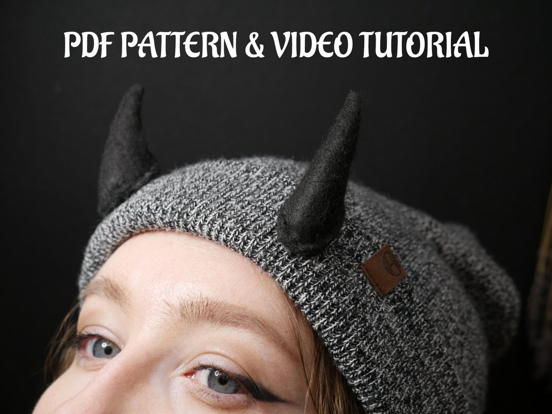 Magnetic Plush Horn PATTERN, Pdf Download, VIDEO Tutorial, Costume ...
