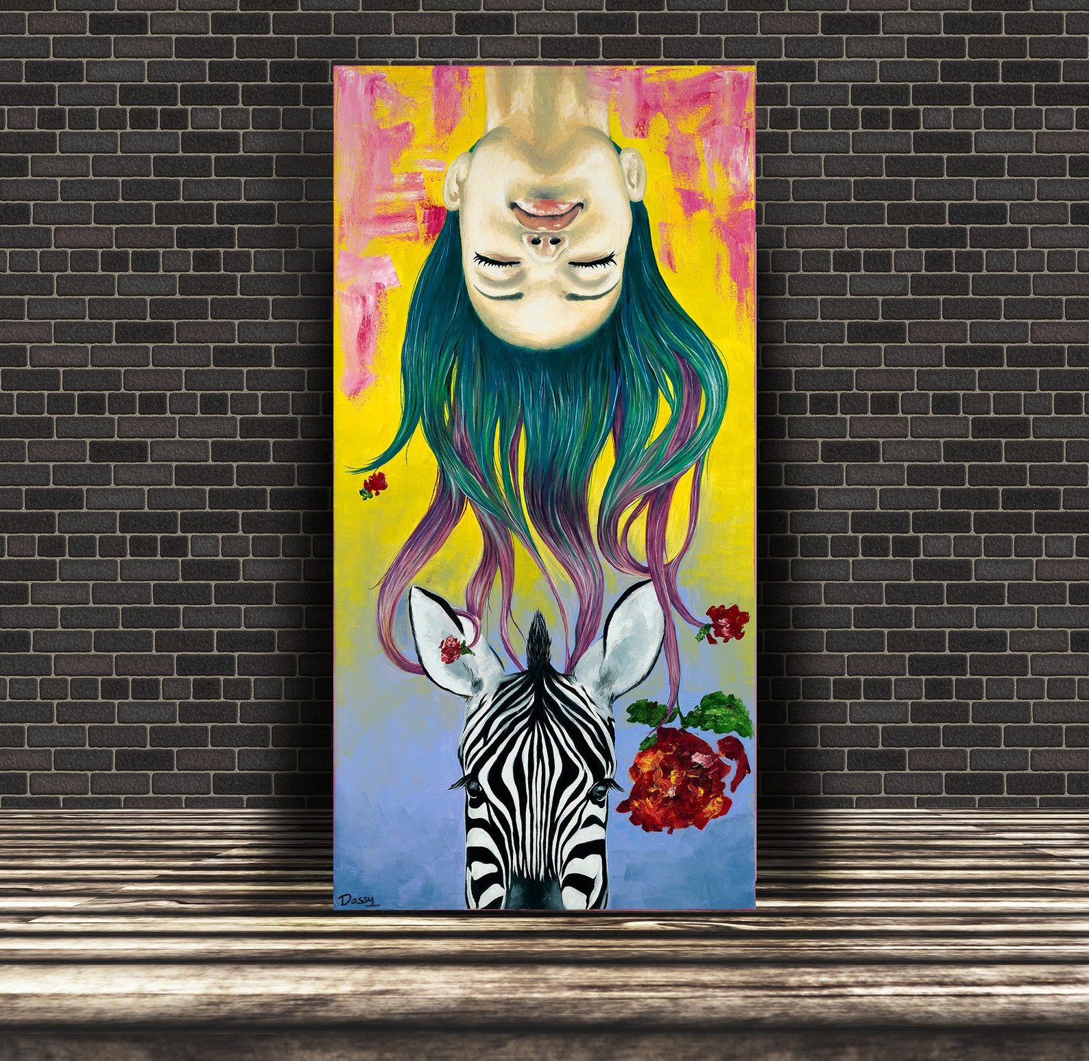 Daydream/print on Canvas/oil Painting 18x36,12x24,9x16/dassyart ...