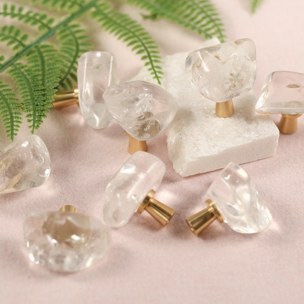 White Quartz Knob - Etsy