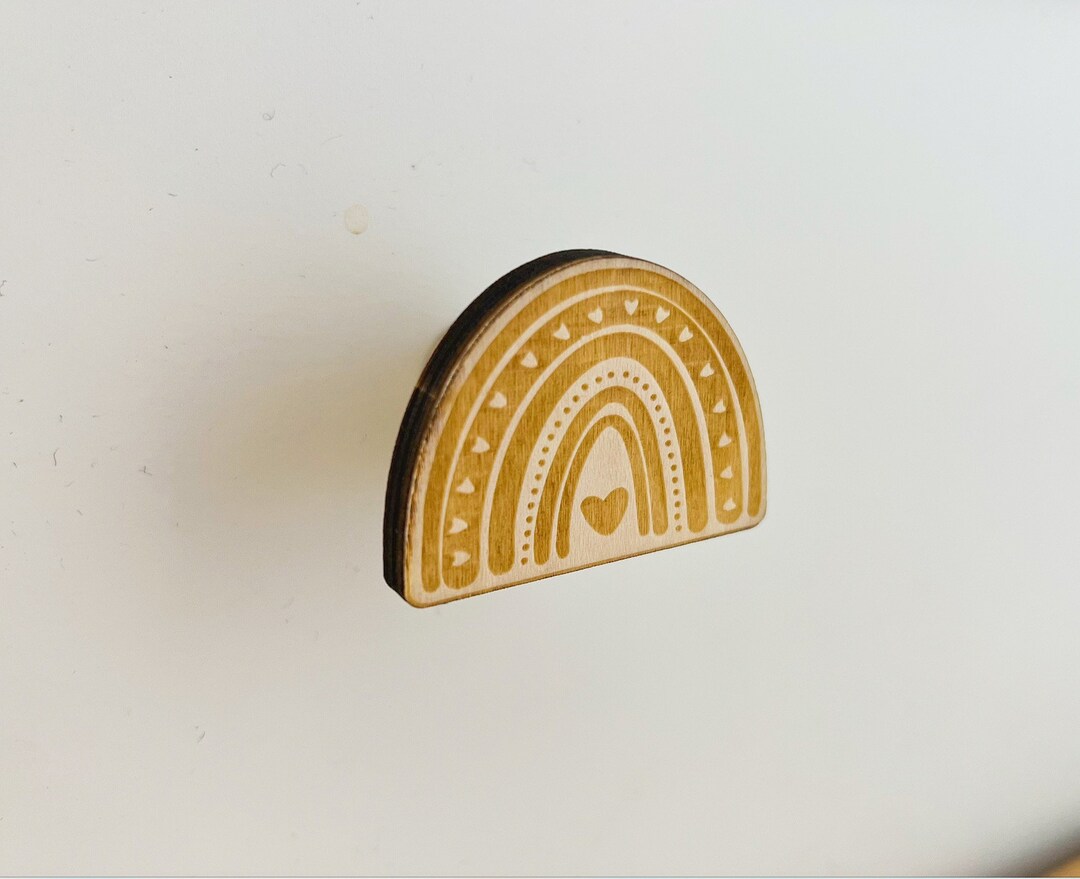 Wooden Rainbow Cabinet Handles, Boho Nursery Drawer Knobs for Ikea ...