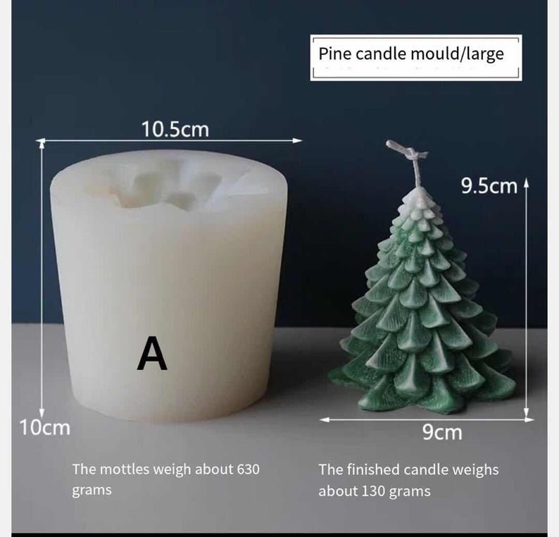 Christmas Candle Mold Christmas Tree Candle Mold Christmas - Etsy