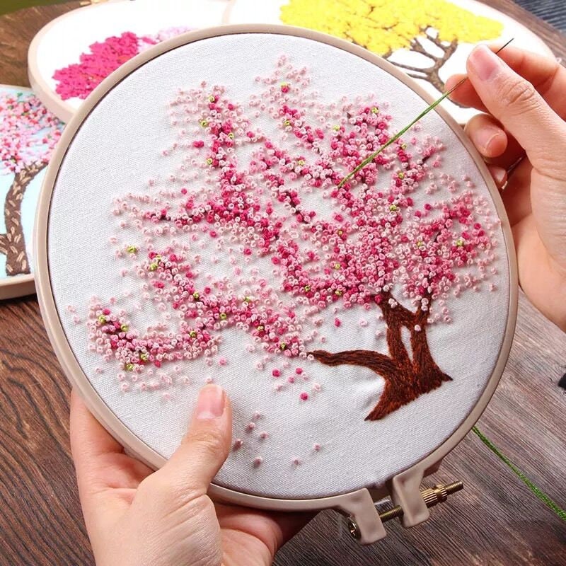 Blossom Tree Embroidery Kit Kits & How To Sewing & Needlecraft Craft ...