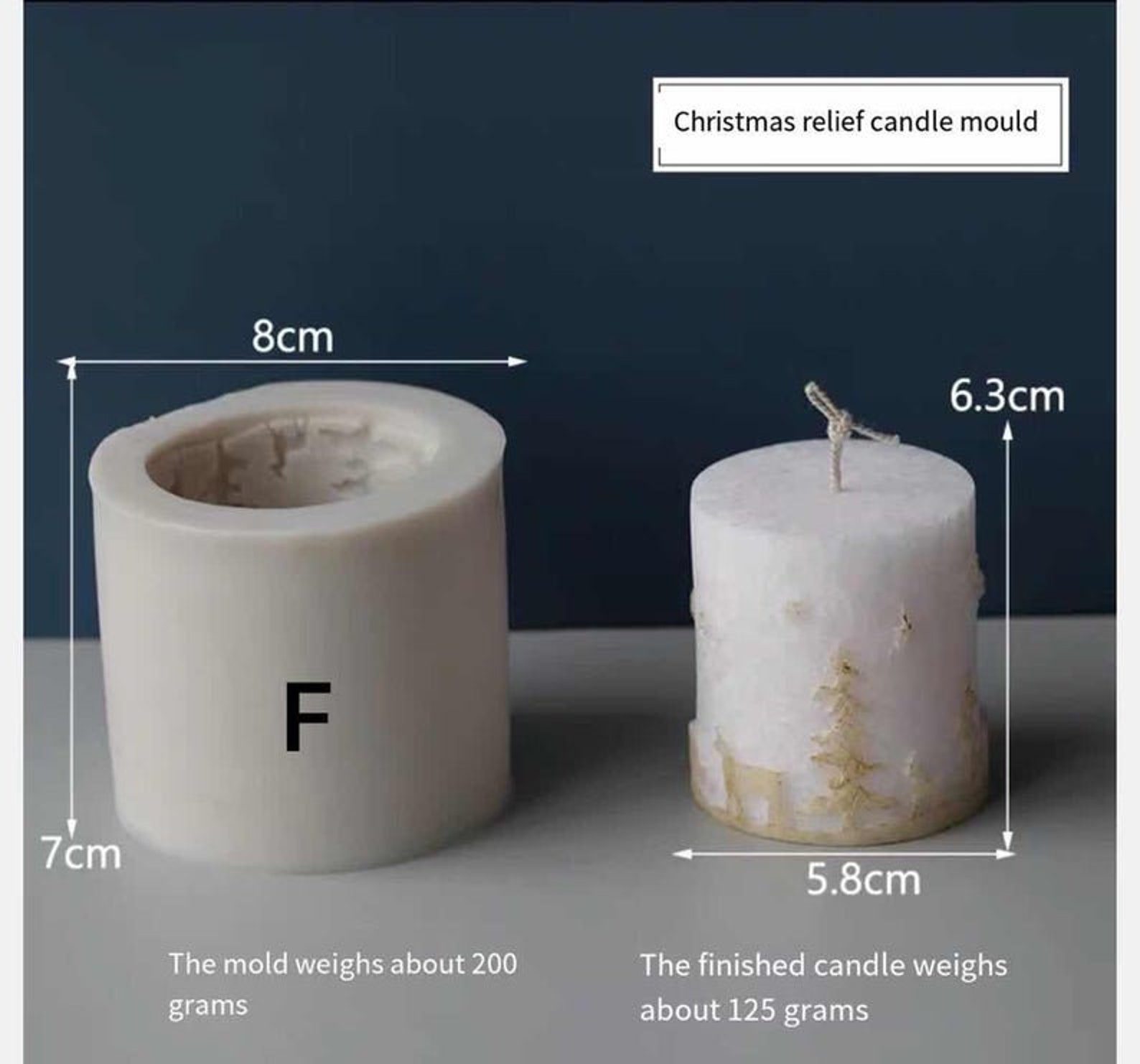 Christmas Candle Mold Christmas Tree Candle Mold Christmas - Etsy