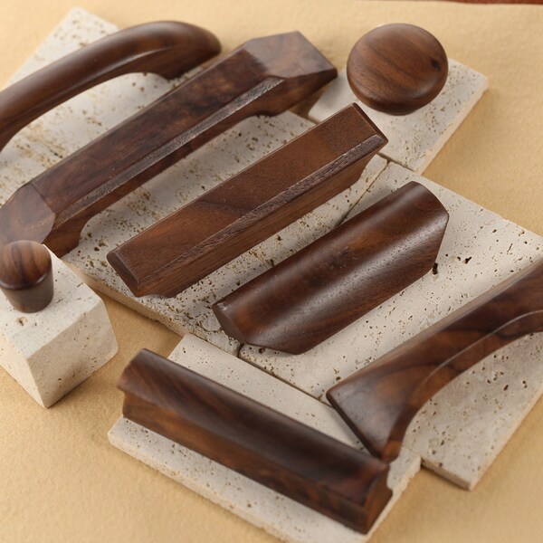 Walnut Drawer Pull - Etsy