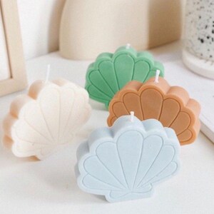 Sea Shell Candle Mold Silicone Mold, Shell Shape Aroma Candle Mold ...